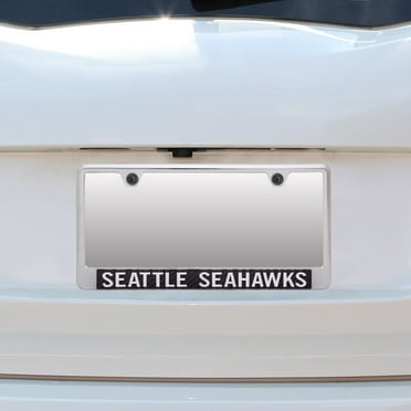 Seattle NFL Seahawks 12TH Man NFL Chrome Metal License Plate Frame ...