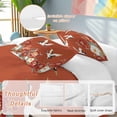 Country Flowers Bedding 3 Piece Duvet Cover Set Queen Size, Red ...