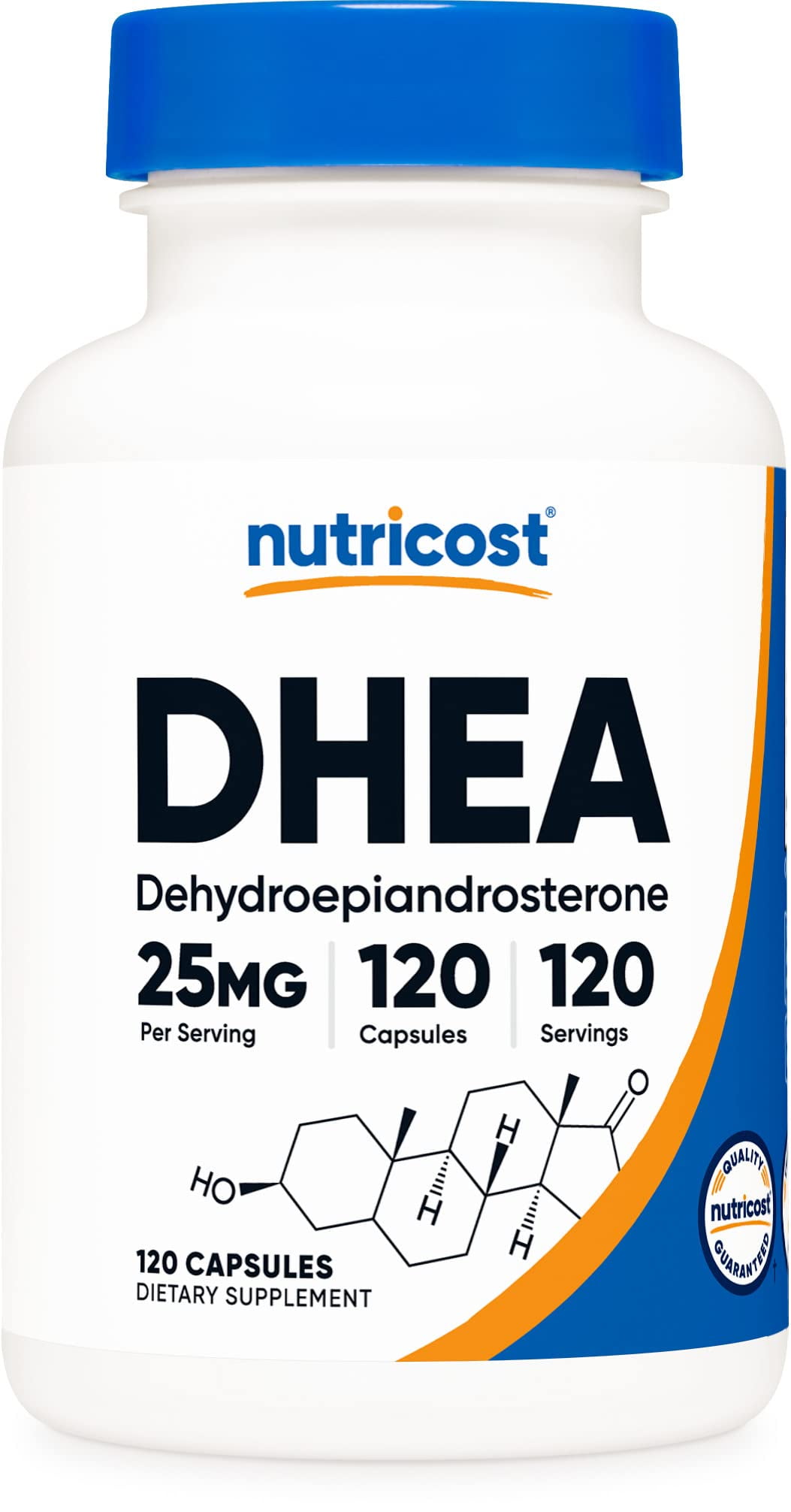 Suplemento Nutricost DHEA 25 mg 120 cápsulas sin gluten | Bodega Aurrera en línea