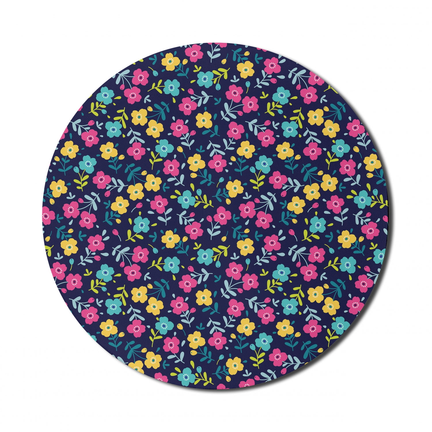 Flower Mouse Pad for Computers, Colorful Summer Blossom Romantic ...