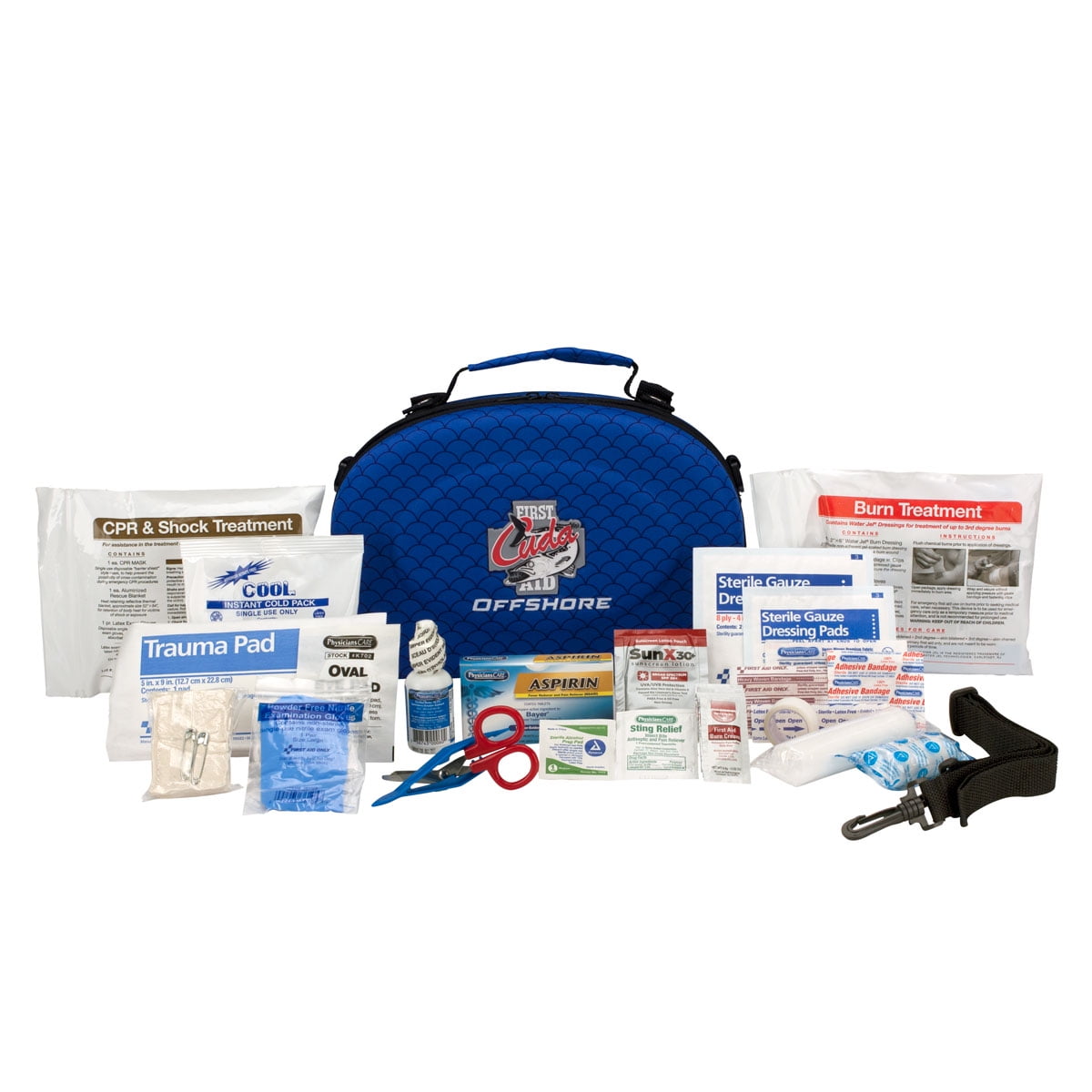 Cuda Offshore First Aid Kit with Shoulder Strap, for Fishing and ...
