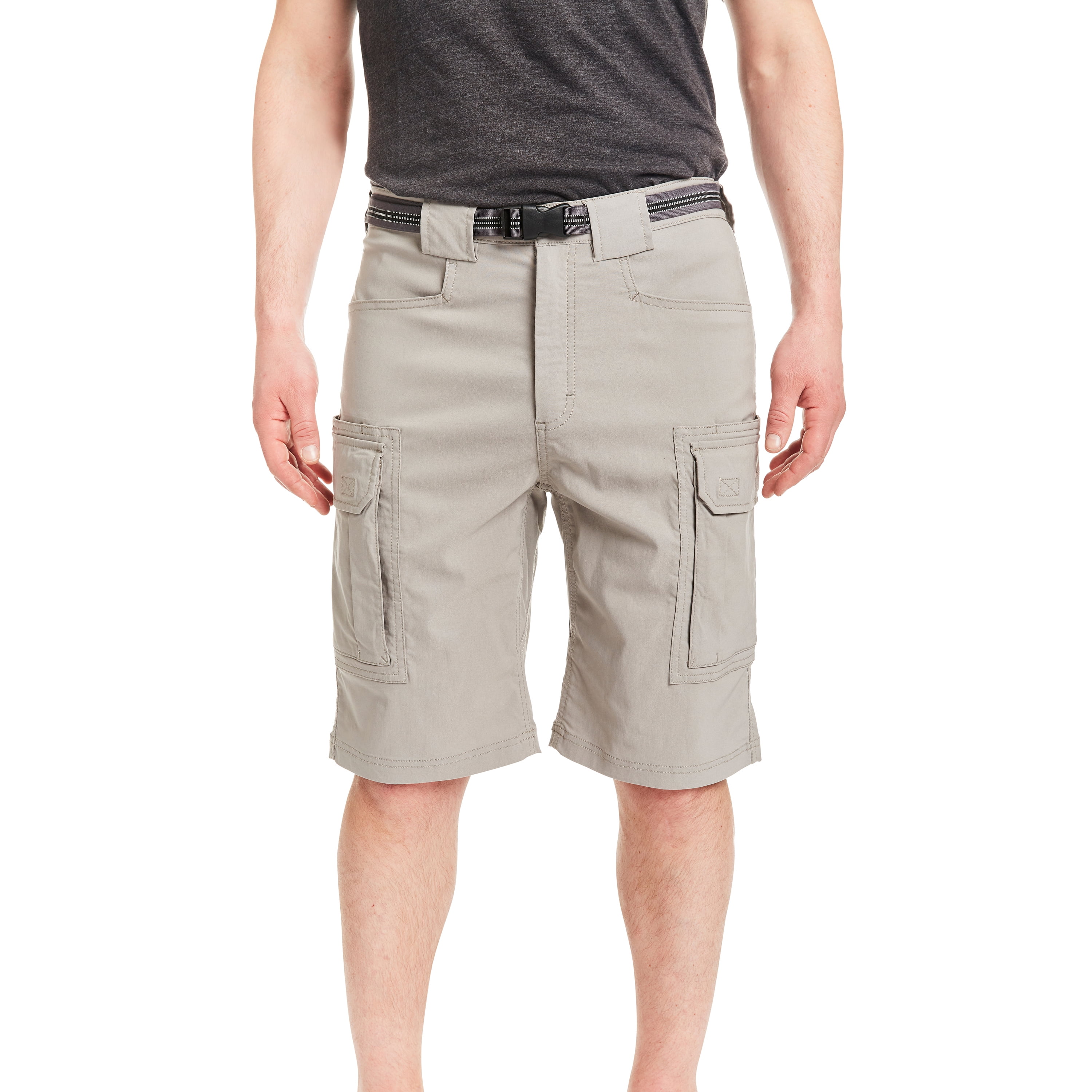 Belted Stretch Gusset Work Short - Walmart.com
