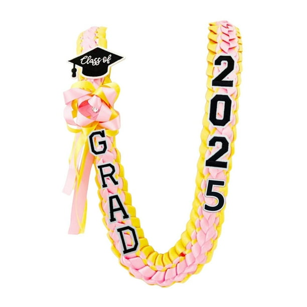 Xihbxyly Corona de Graduación, Juego de Cintas Coloridas Hechas a Mano ...