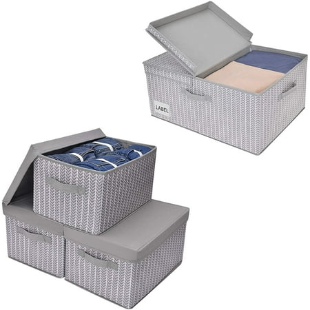SAYS Bundle of 3-Pack Rectangle Storage Bins & 1-Pack Extra Large ...