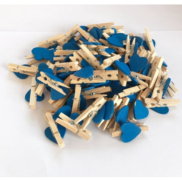 Pinzas de madera con forma de corazón, pinzas para ropa, decoración de ...
