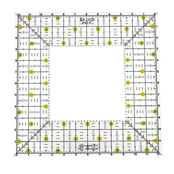 CNKOO Square Quilting Ruler | Clear Acrylic Sewing DIY Template ...