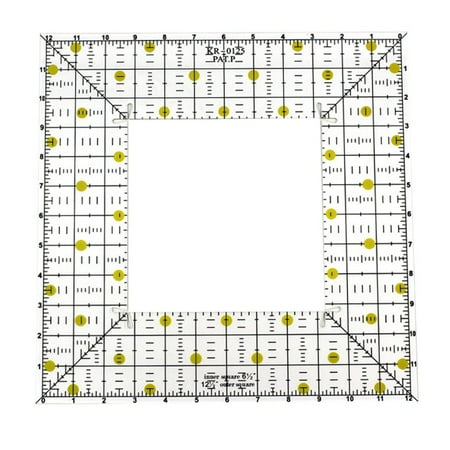 CNKOO Square Quilting Ruler | Clear Acrylic Sewing DIY Template ...