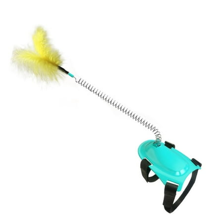 Cat Self-Healing Collar Neck Toy Spring Foot With Tap To Tease Cat ...