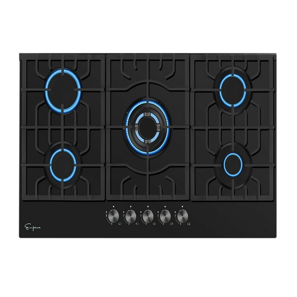 Empava 30 in. Gas Stove Cooktop 5 Italy Sabaf Sealed Burners Lpg ...