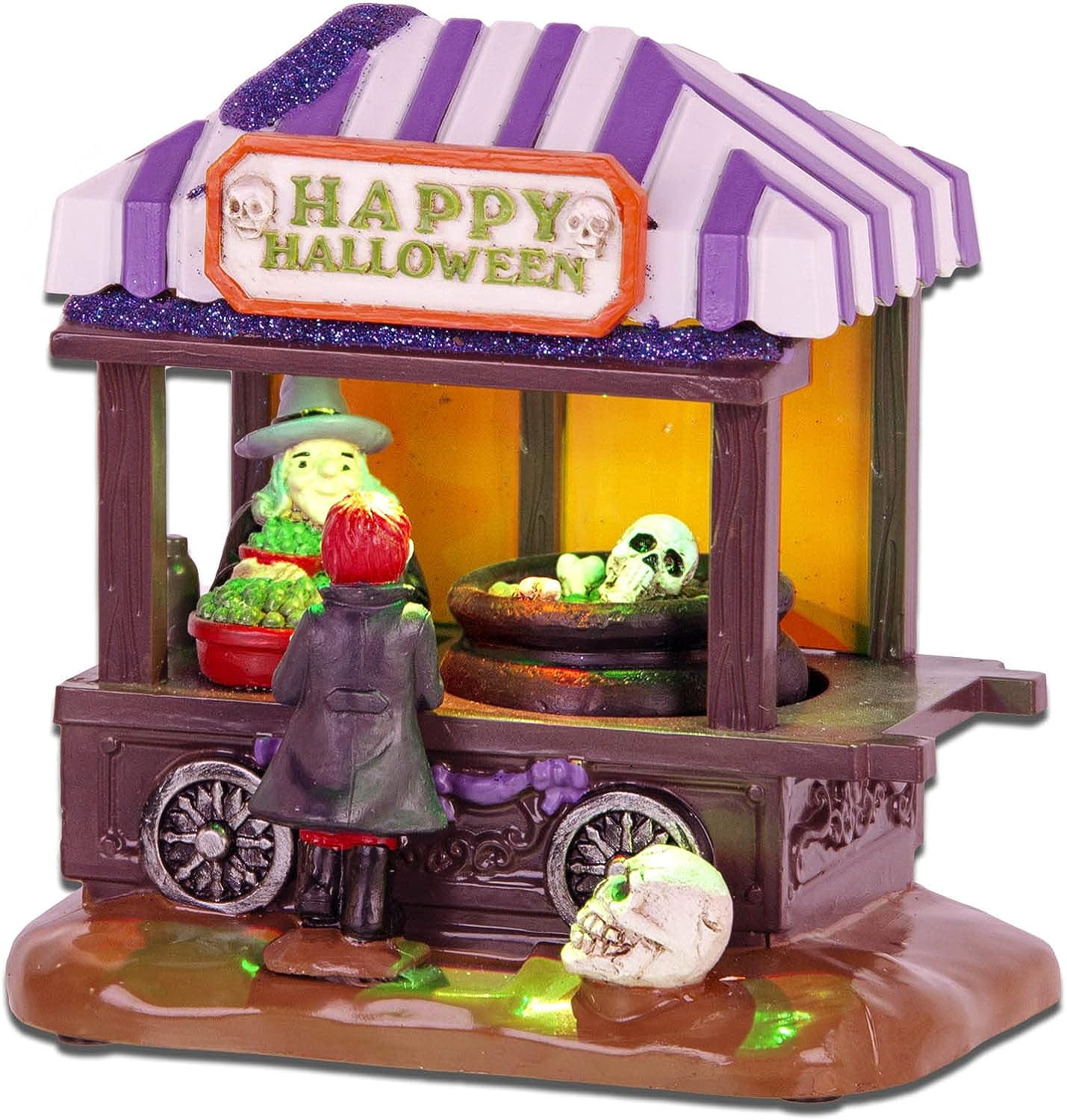Halloween Collectible Spooky Village Accessories Witch's Stall Shop ...