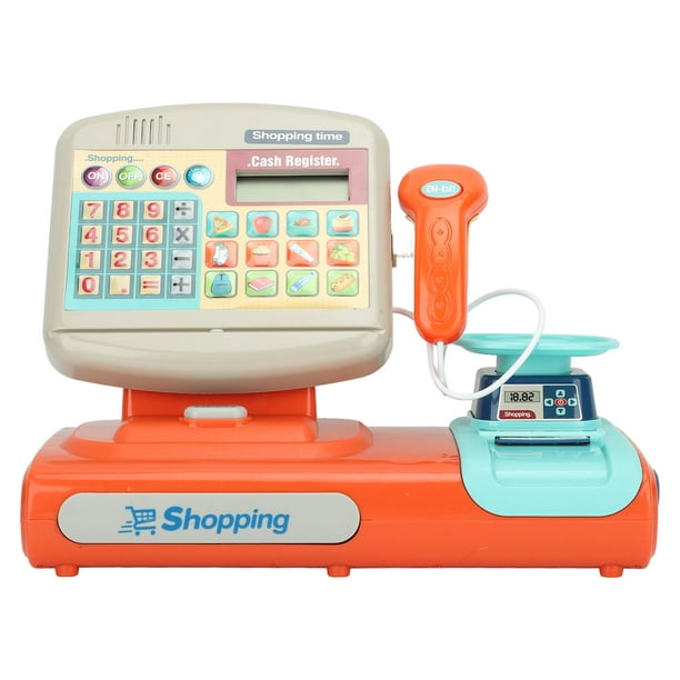 Cash Register Playset,Cashier Toy with Electronic Cashier Toy Playset ...