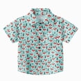 CAUYDY Boys Button Down Hawaiian Shirts Short Sleeve Cool Dress Shirt ...