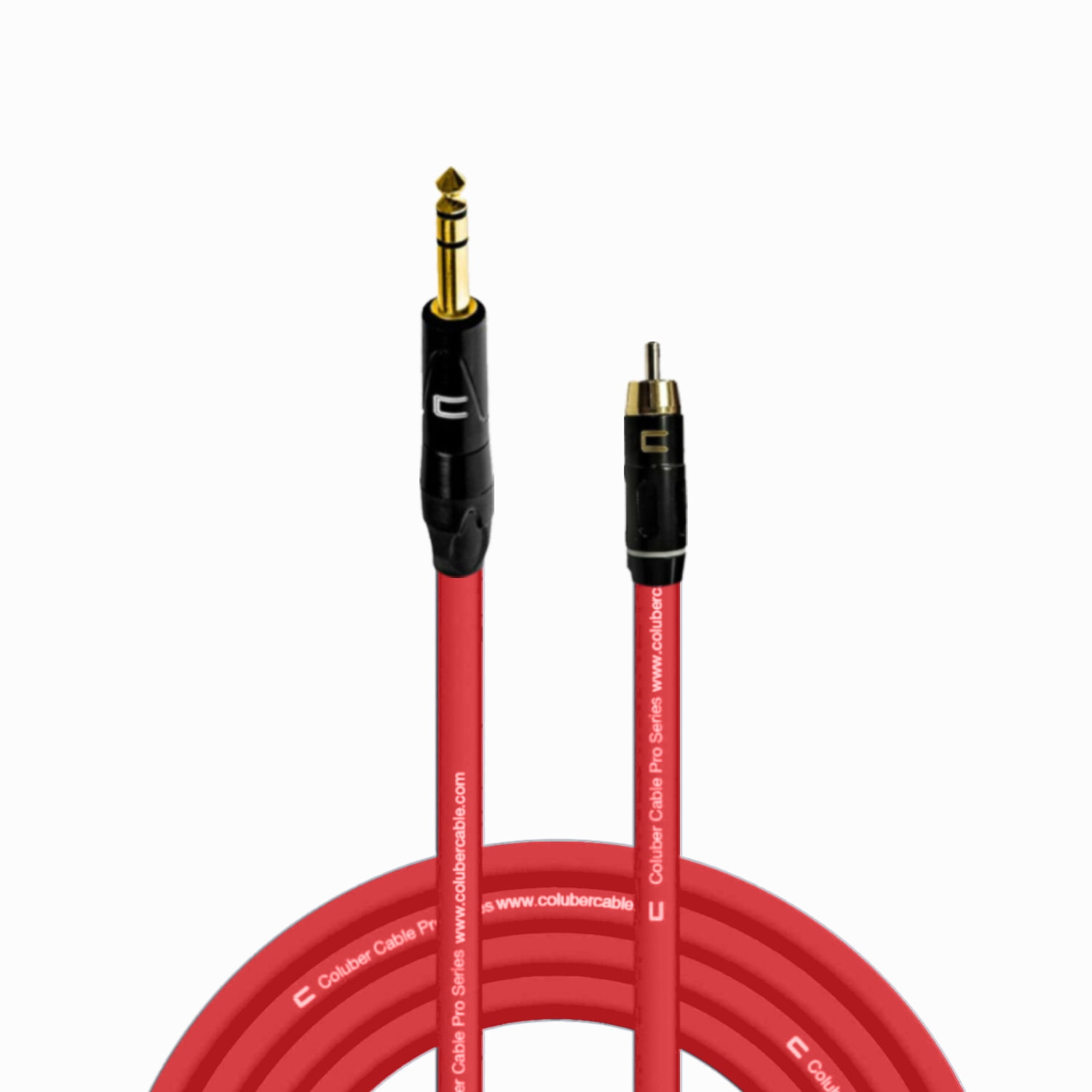 Coluber Cable Balanced 1/4" TRS Male - RCA Male - Pro 3-Pin Audio ...