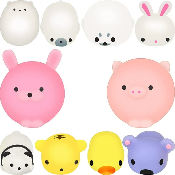 20 Pieces Squishy Toys Set Soft Kawaii Squishies Toys Silicone Animal ...