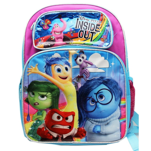Pixar's Inside Out Blue and Purple Full Size Backpack (16in) - Walmart.com