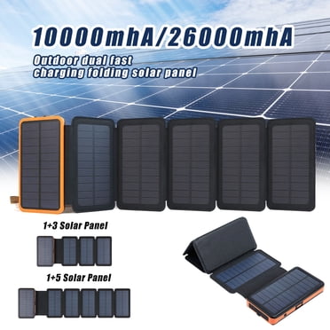 OWNTECH 30000mah Solar Power Bank with 4 Panels, USB, Cell Phone ...