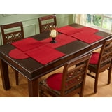 Cotton Solid Placemats 15 Square Red - Walmart.com