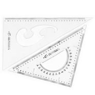 Westcott Protractor and Ruler Set: Clear, 4 pieces - Walmart.com