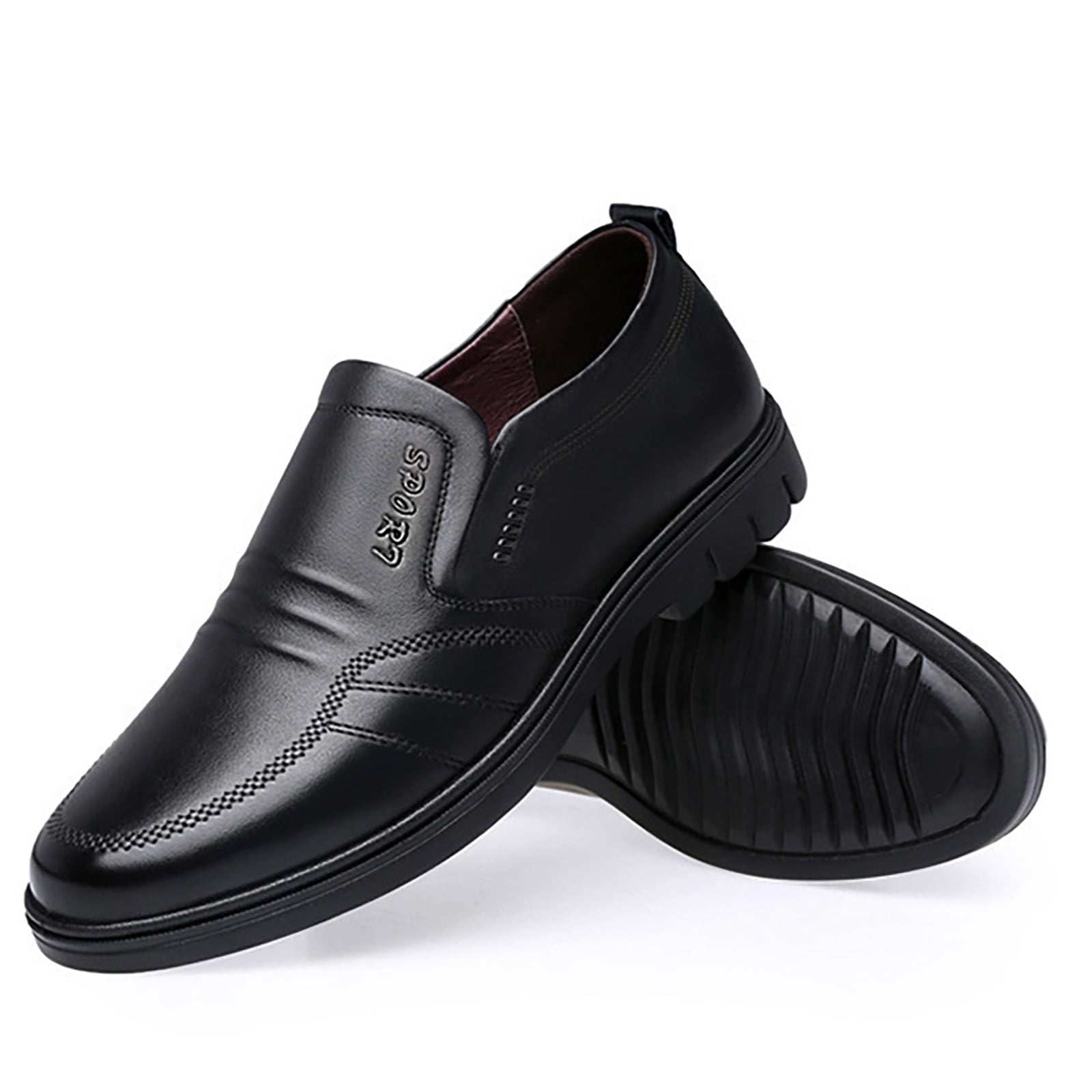 Click here for Dakaela Mens Casual Leather Loafers Business Slip... prices