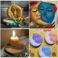 2 Pcs Silicone Soap Molds, Sun & Moon Face Soap Molds for Soap Making ...