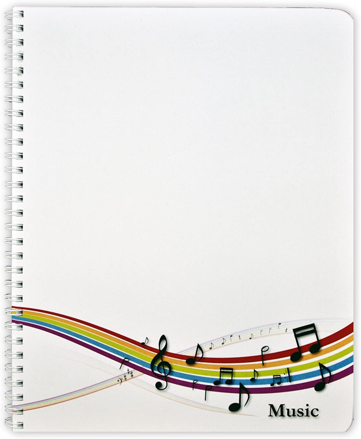 BookFactory Music Notebook/Music Journal - 100 Pages, Laminate Cover ...