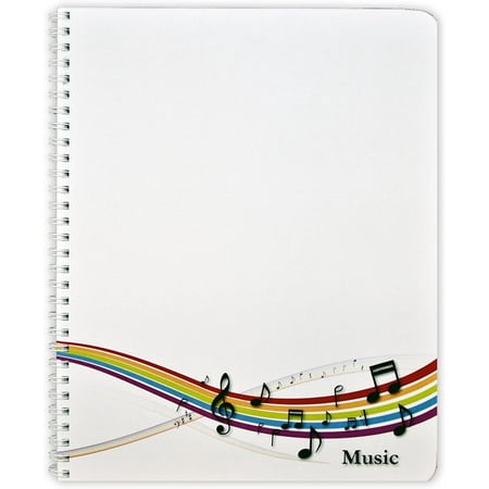 BookFactory Music Notebook/Music Journal - 100 Pages, Laminate Cover ...