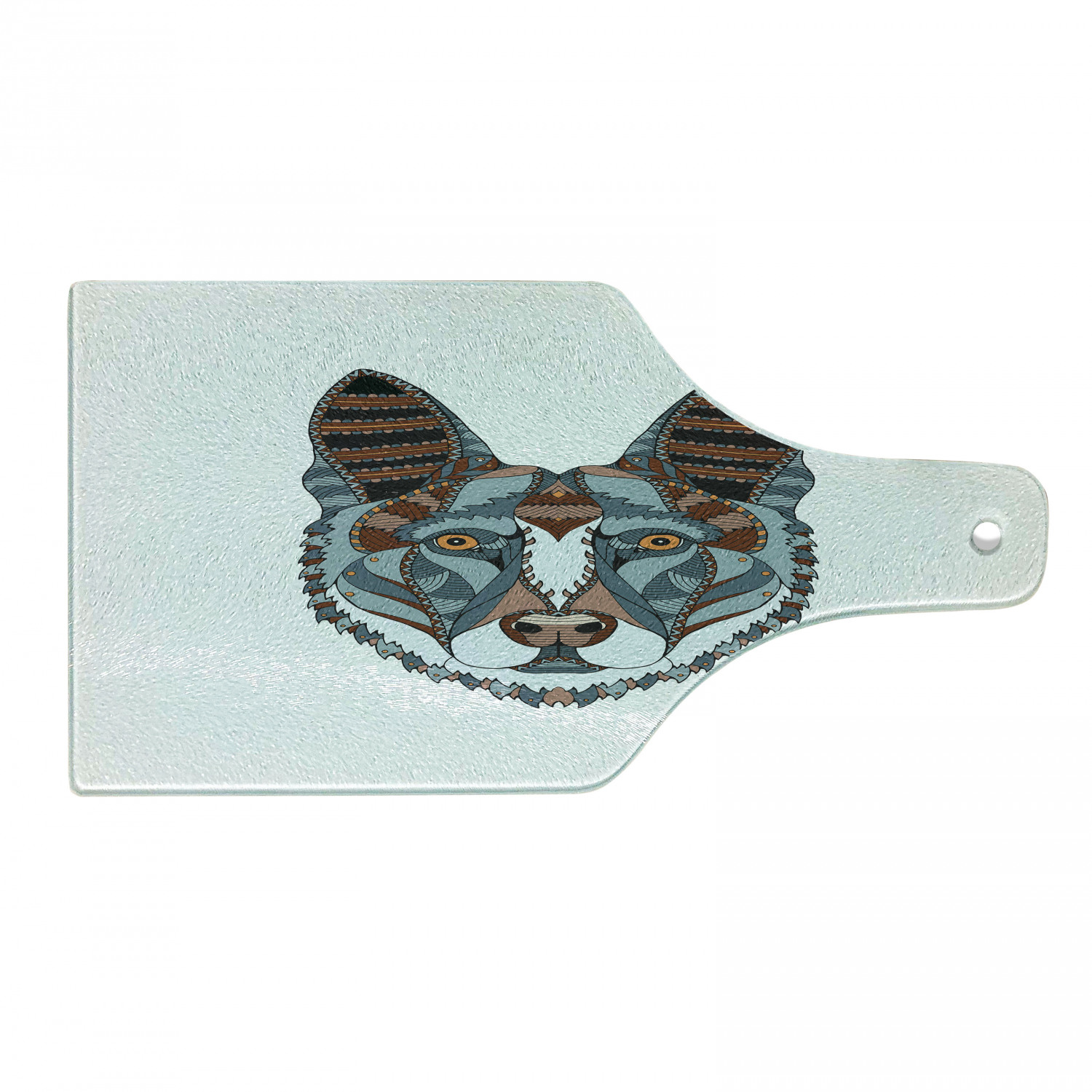 German Cutting Board, Colorful German Shepherd Dog Portrait with Motifs ...