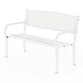 Studyset Weather-Resistant Outdoor Metal Garden Bench, Rust-Resistant ...