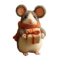 Cute Handmade Felt Mouse Ornament, Adorable Needle-Felted Animal Decor ...