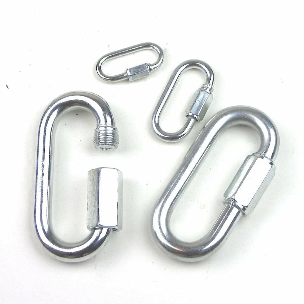 10 Pc Set - Zinc Plated Quick Link/Chain Link - 1/8" - Walmart.com ...