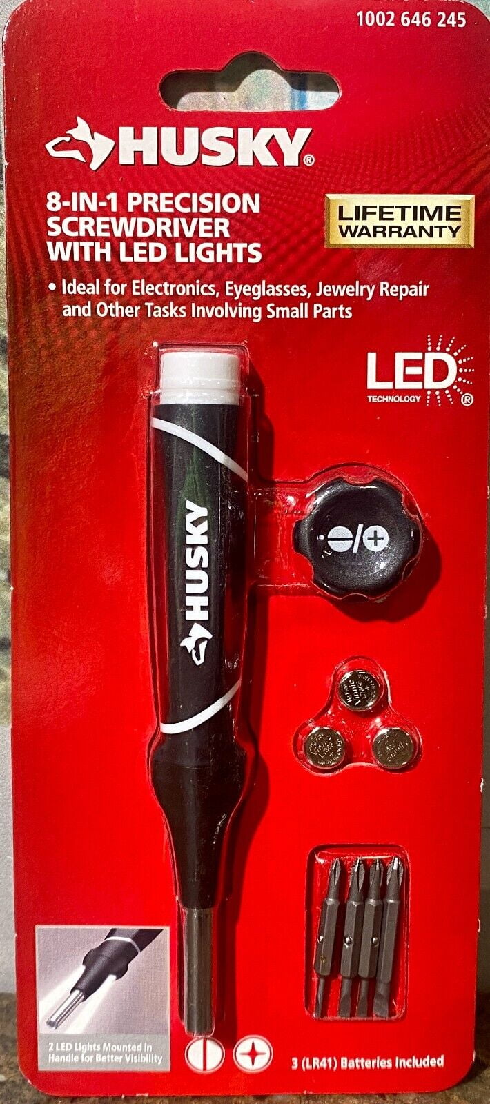Husky 8 in 1 Precision Screwdriver with LED Lights - Walmart.com