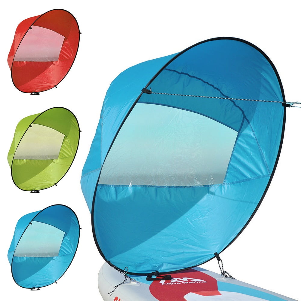 SPRING PARK Foldable Transparent Window Kayak Wind Paddle Sailing Popup ...