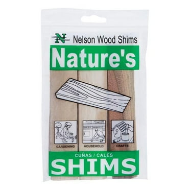 Nelson Wood Shims Elson 6" 9 Pack Wood Shims in Poly Bag to Hang On A ...