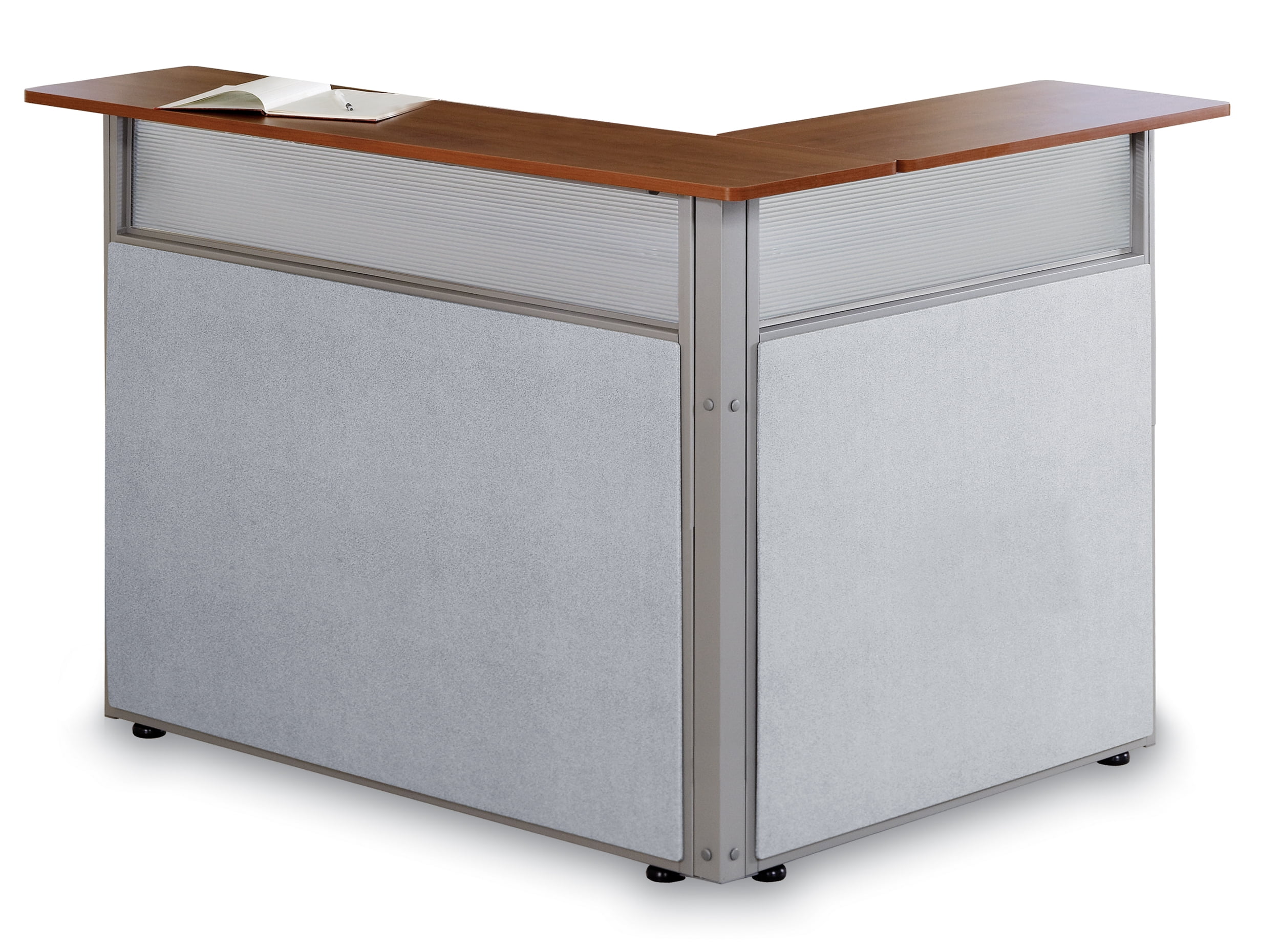OFM RiZe Series Model PG297 Single Unit L-Shaped Reception Station, 48 ...