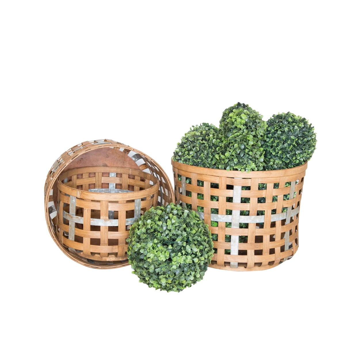 Home Decorative Woven Storage Basket - Set of 3 - Walmart.com