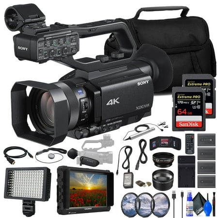 Sony PXW-Z90V 4K HDR XDCAM with Fast Hybrid AF + 4K Monitor + ECM-77B ...
