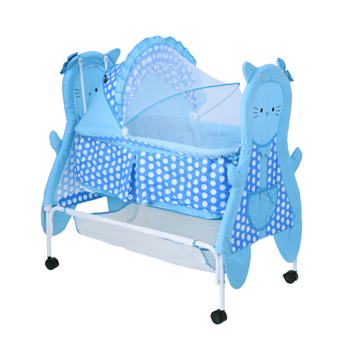 Moisés Para Bebé Cool Baby P182 Cuna Mecedora Azul | Walmart en línea
