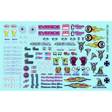1/24th, 1/25th Scale Decals: Stuff Sheet #2 Decals | Walmart Canada