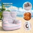 Inflatable Couch with Armrest, Blow up PVC Lounger Chair, Folding Air ...