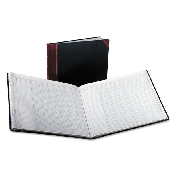 Boorum & Pease Columnar Accounting Book, 12 Column, Black Cover, 150 ...