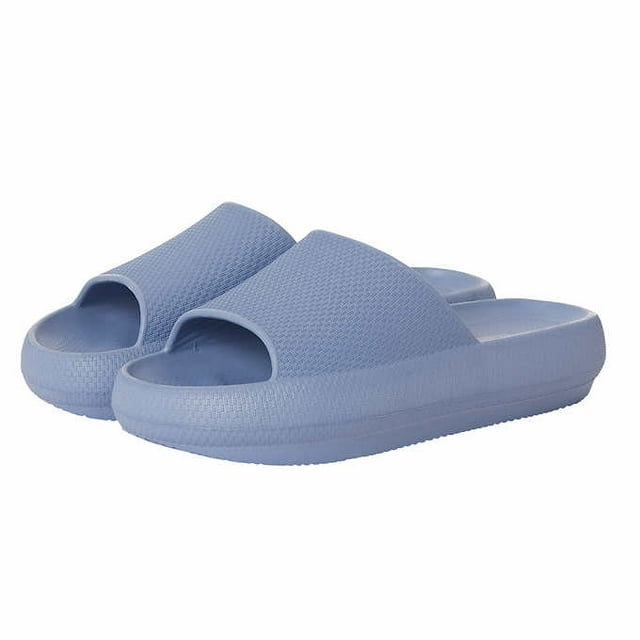 32 Degrees Women's Size Large (9-10) Cushion Slide Shower Sandal, Blue ...