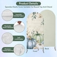 Blue Pumpkin Fall Arch Backdrop Cover 6.6x3.3 Ft, Spandex Wedding Arch ...