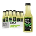 Lipton Pure Leaf Unsweetened Real Brewed Green Iced Tea, 18.5 fl oz, 12 ...
