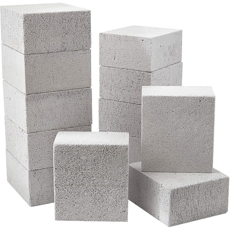 Non-Toxic, Chemical-Free Grey Grill Brick 12 Pack. Best Reusable BBQ ...