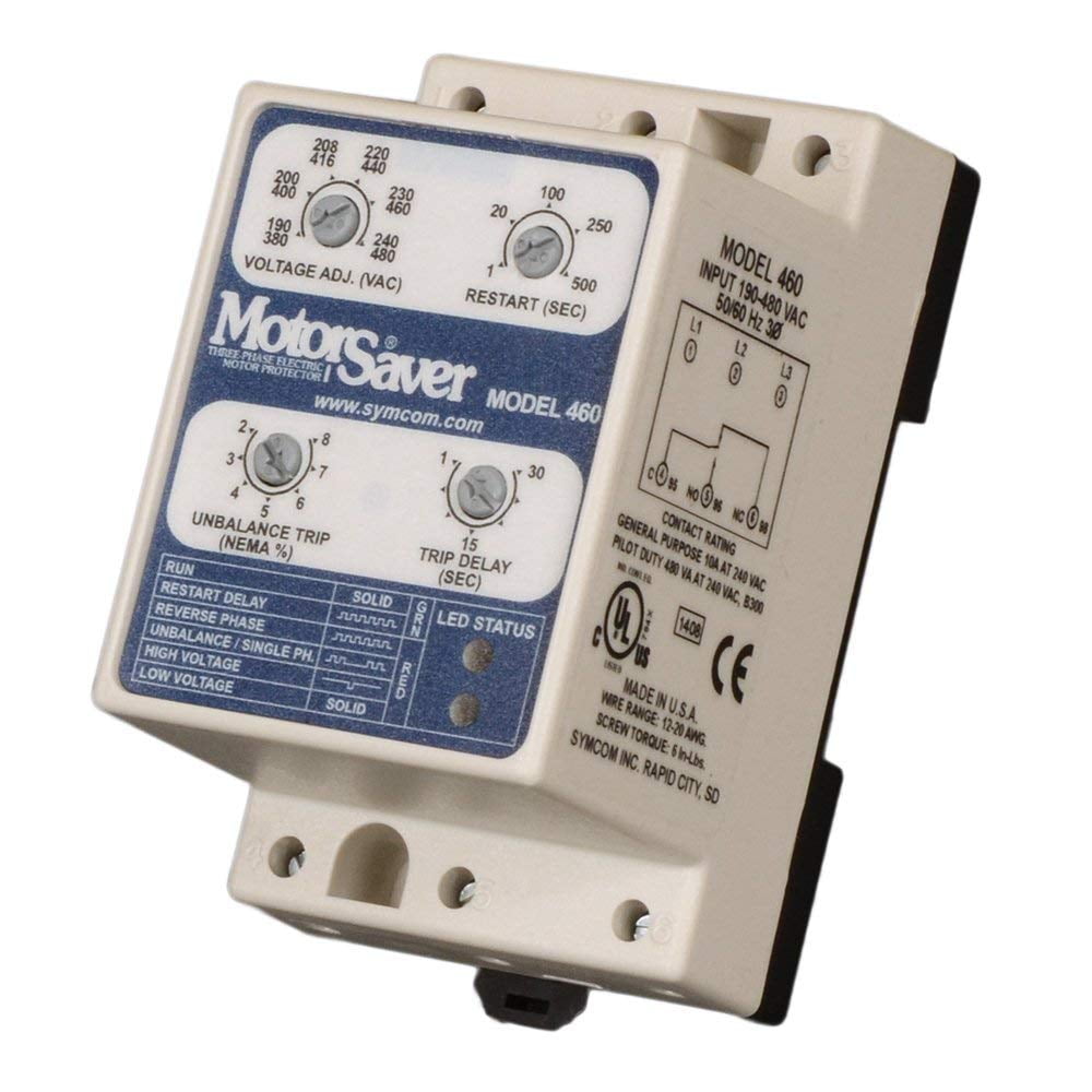 LITTLEFUSE 460 Protection Relay, 3-Phase Voltage Monitor 190-480VAC ...