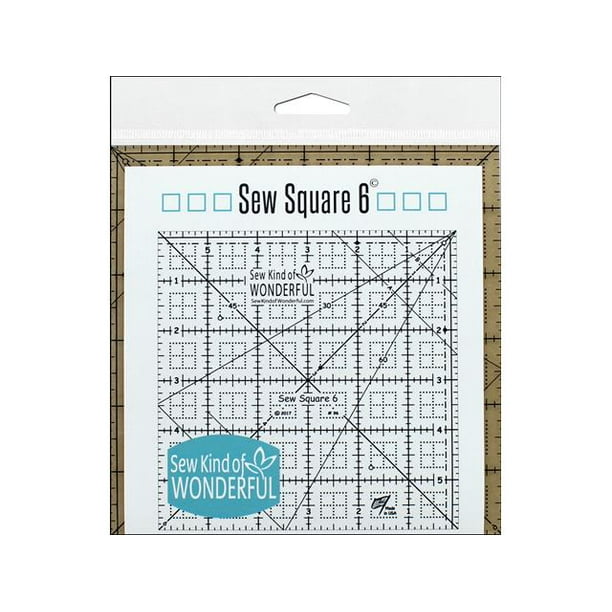 Sew Kind Of Wonderful Ruler Sew Square 6 - Walmart.com