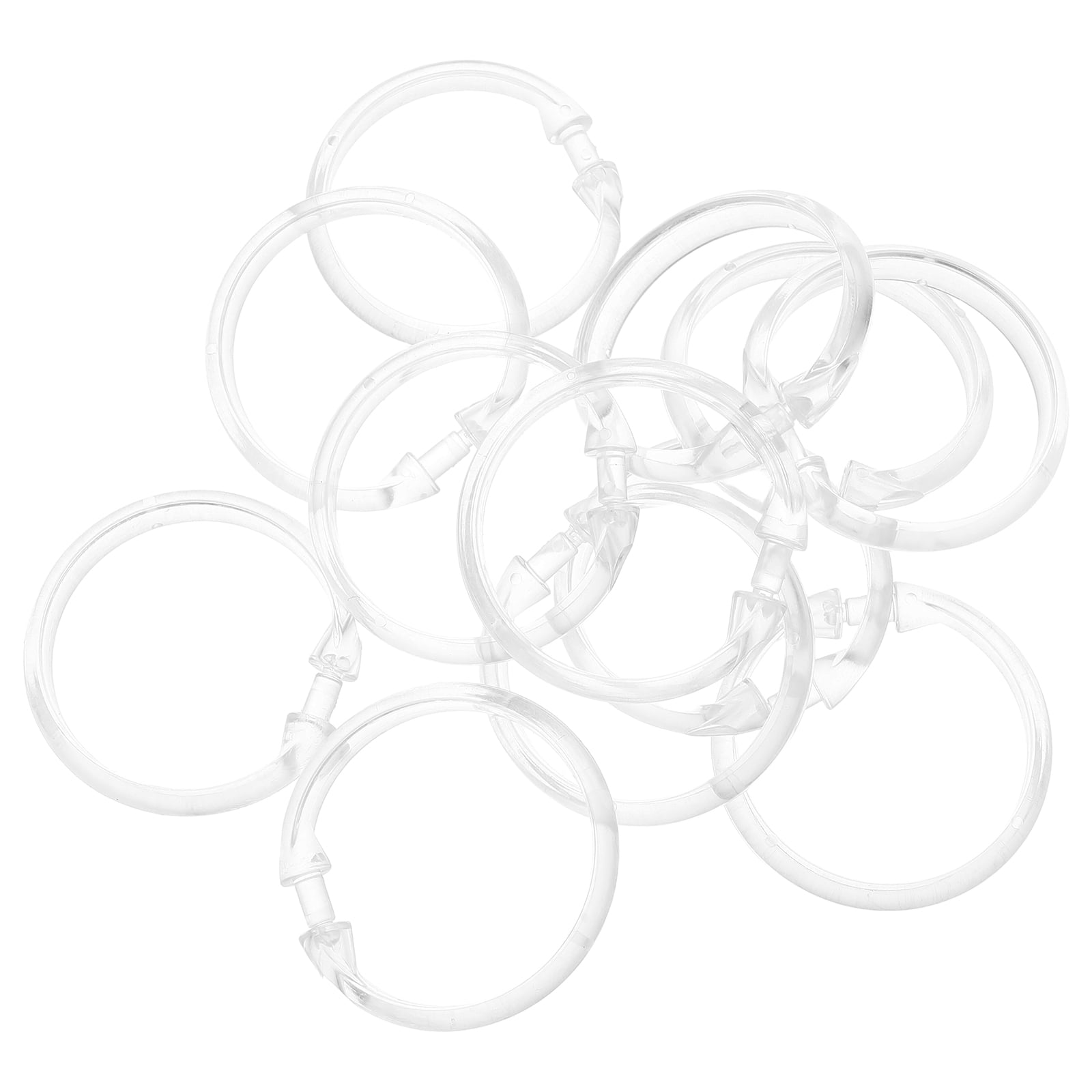 Click here for Honmeet 12pcs Transparent Round Shower Curtain Rin... prices