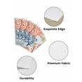 Boho Ocean Coral Round Table Placemats Set of 4 Wedge Placemats, Orange ...