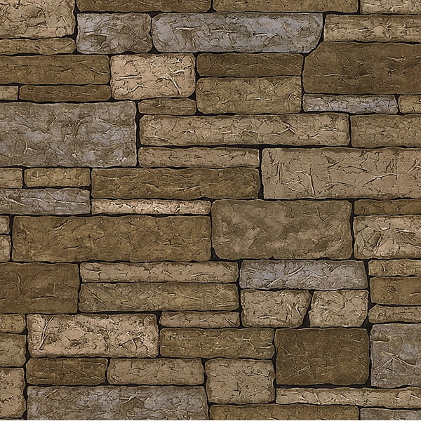 Brewster Clayton Neutral Stone Texture Wallpaper - Walmart.com
