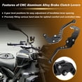 Unique Bargains 1Pair Short Motorcycle Brake Clutch Levers for YAMAHA ...